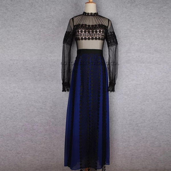 Lace Patchwork Maxi Dress | Made For Her Label